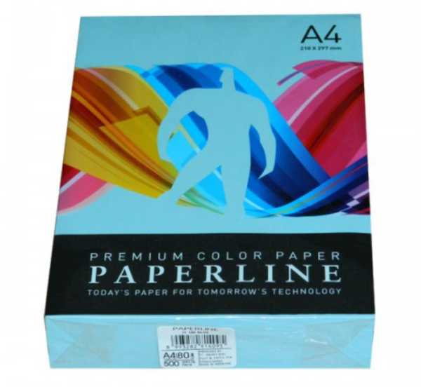 Giấy photo màu A4 - ĐL 80gsm Paperline xanh dương - VĂN PHÒNG PHẨM