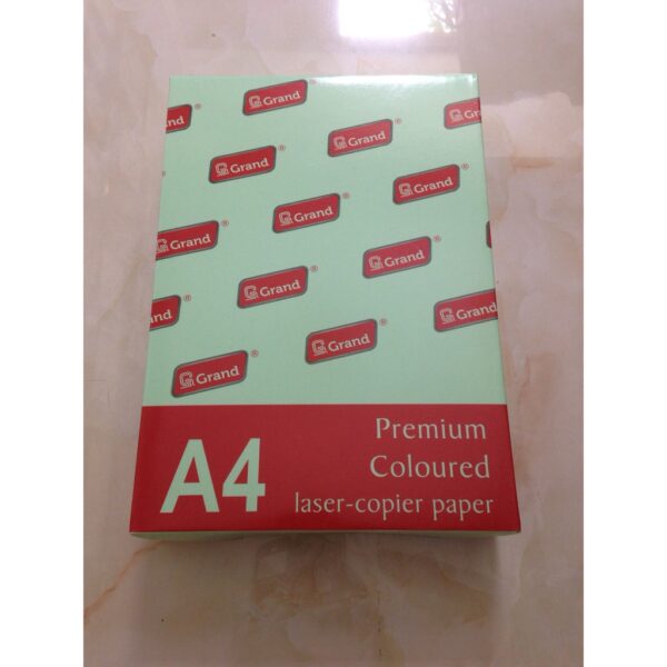 Giấy photo màu A4 – ĐL 80gsm Pgrand xanh lá - VĂN PHÒNG PHẨM